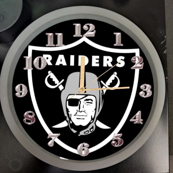 Raiders | Wall Decor | Raiders Clock | Poshmark